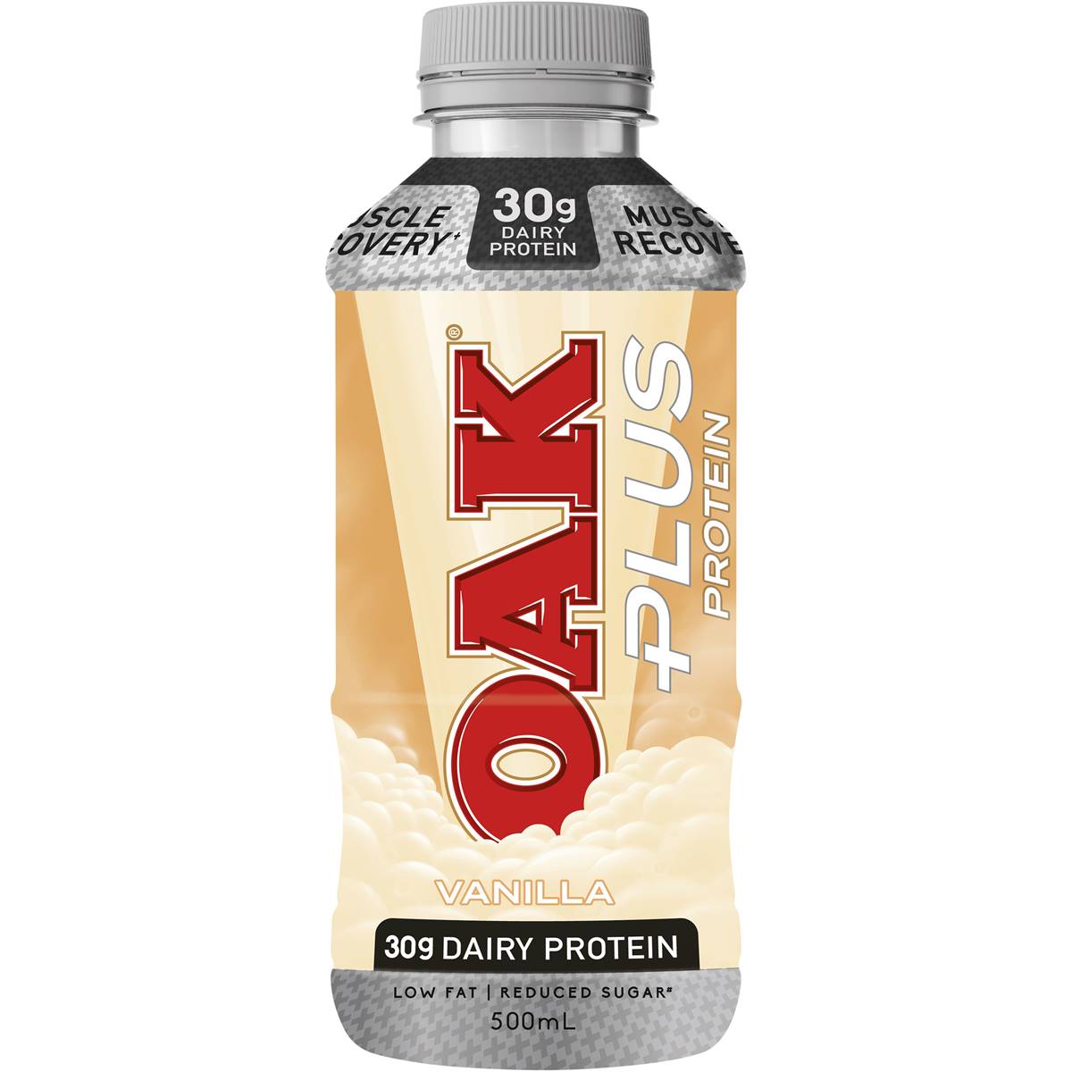 Oak Plus High Protein Flavoured Milk Vanilla 500ml | Woolworths