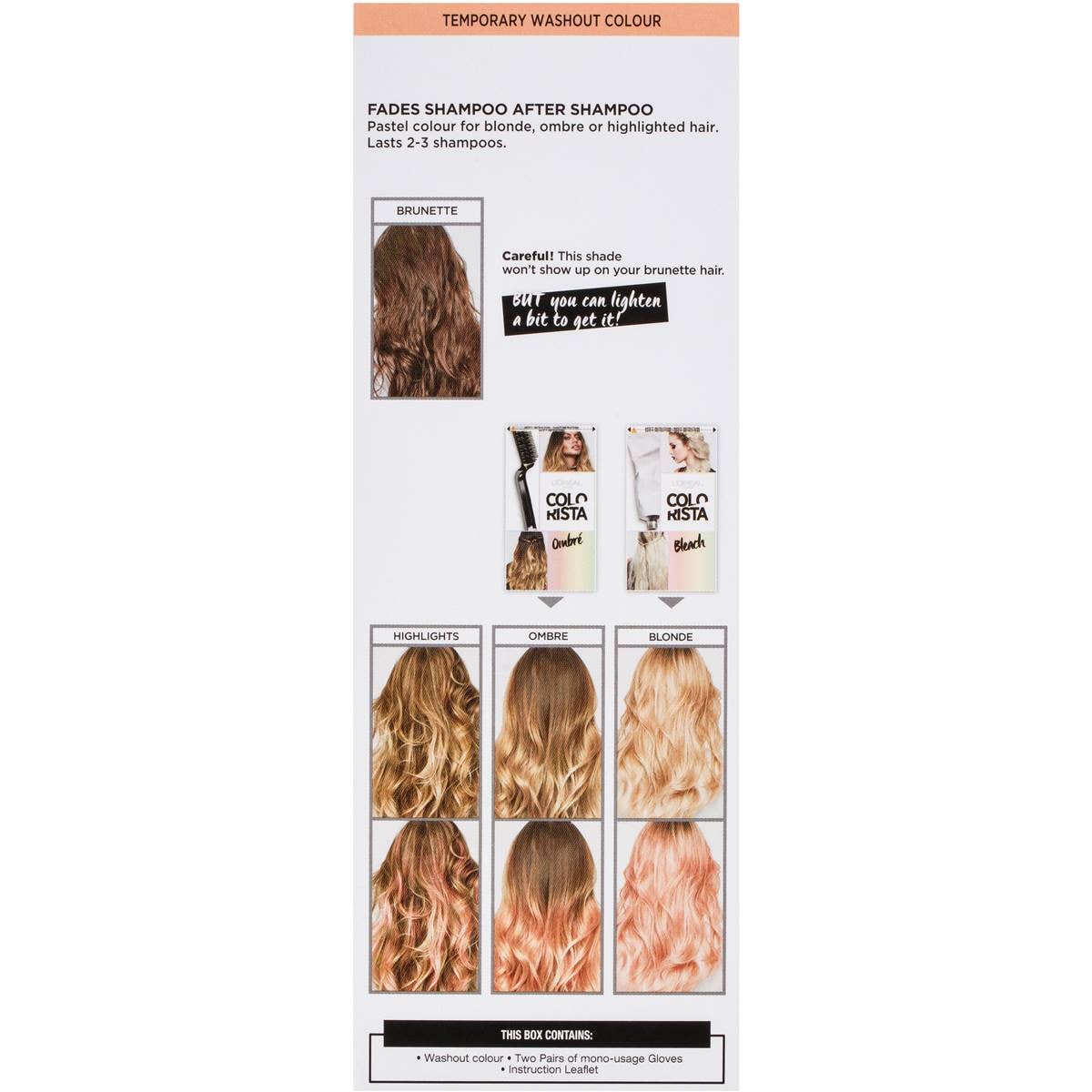 L'oreal Colorista Wash Out Peach Each | Woolworths