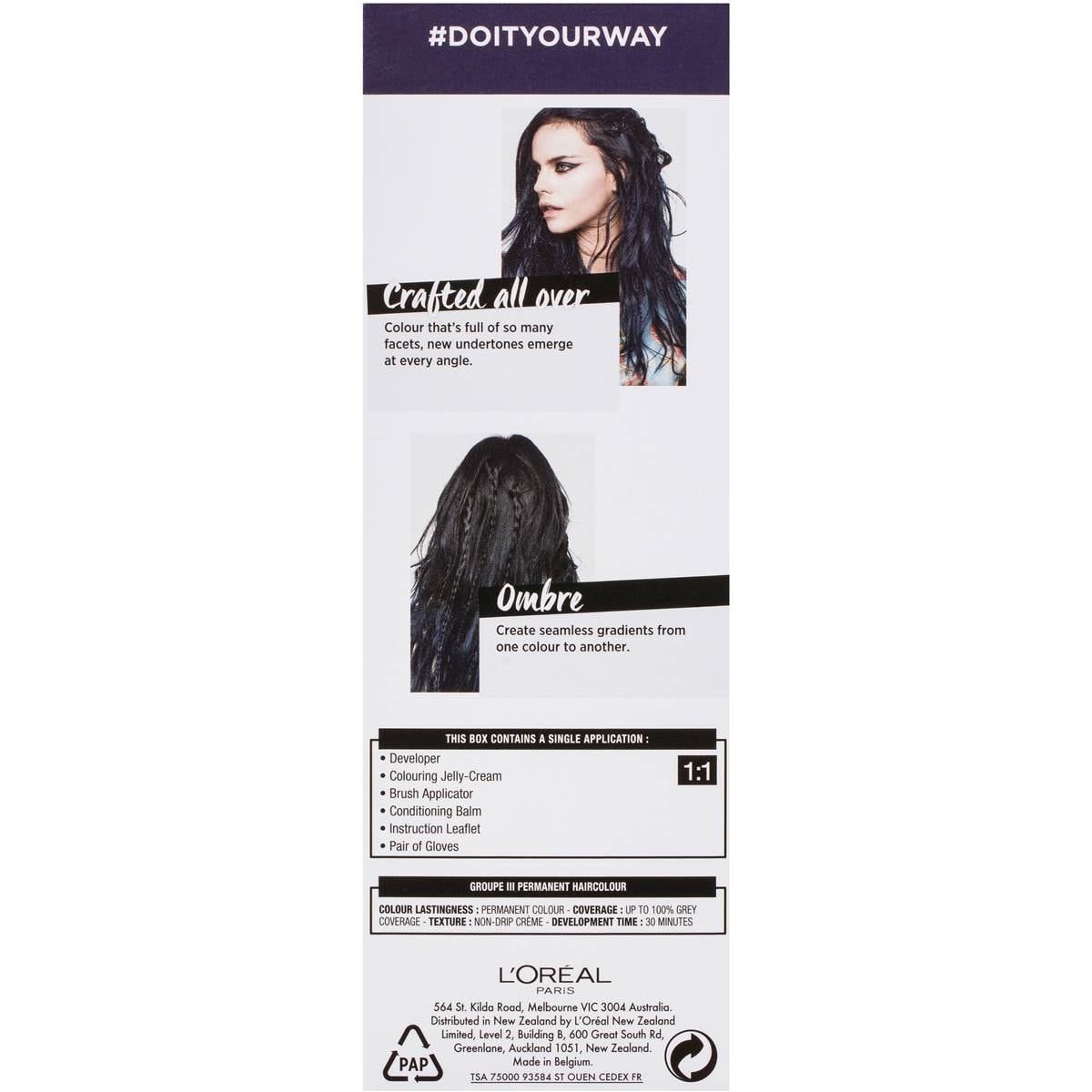 L'oreal Paris Colorista Paint 2.10 Blue Black Each | Woolworths