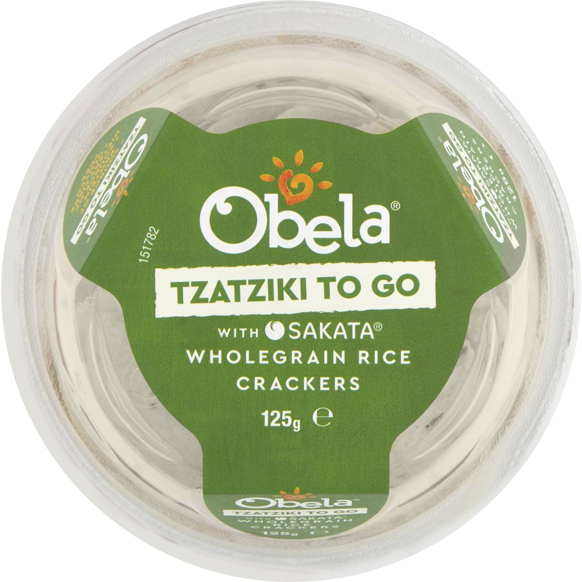 Obela Tzatziki To Go Classic & Sakata Crackers 125g | Woolworths