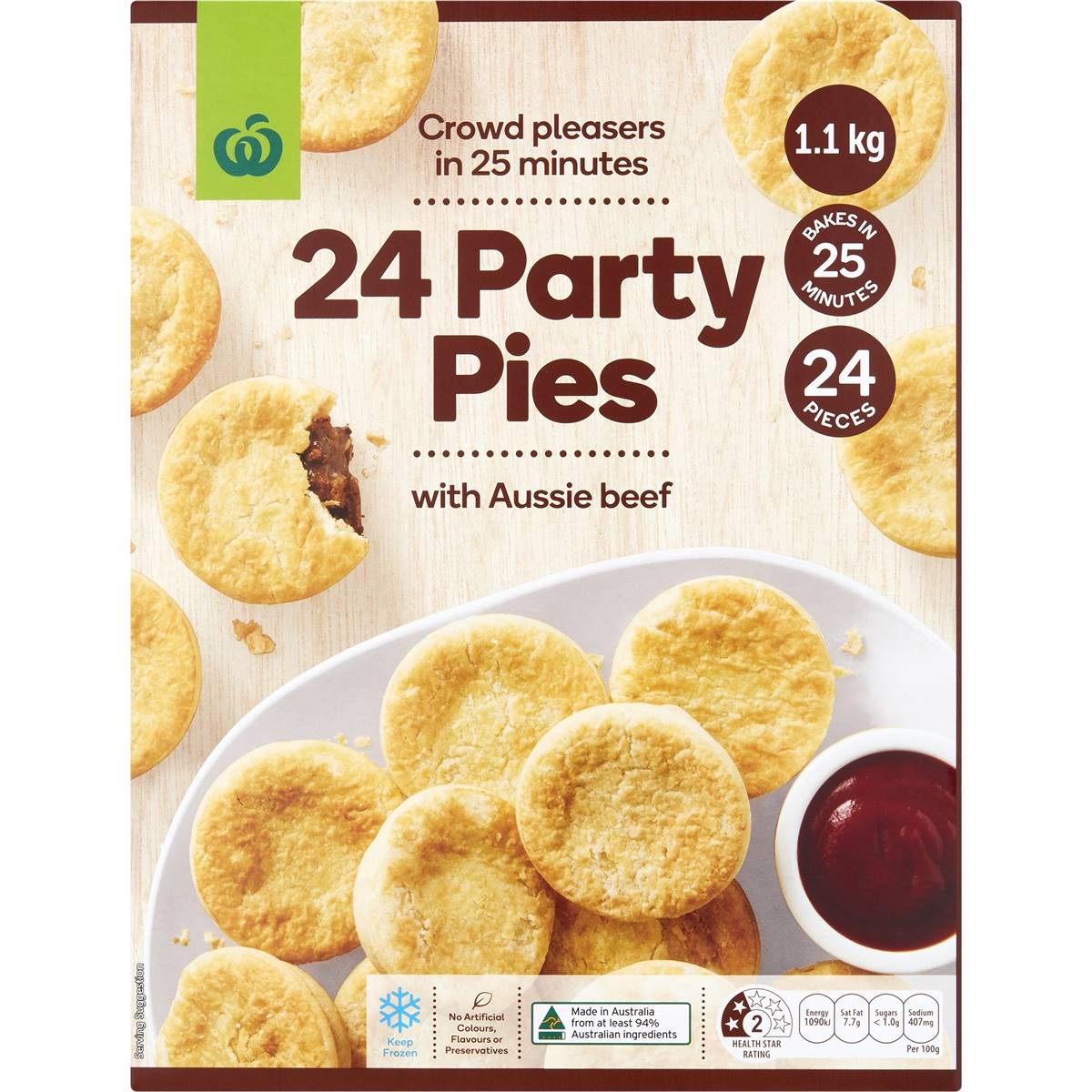 Woolworths Party Pies 24 Pack | Woolworths