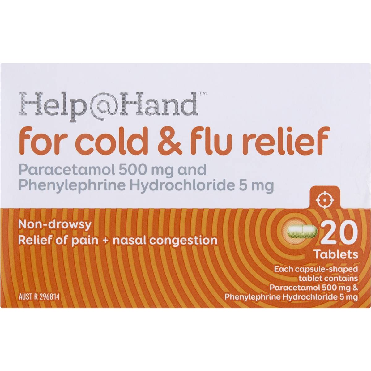 Help@hand Cold & Flu Relief 20 Pack | Woolworths