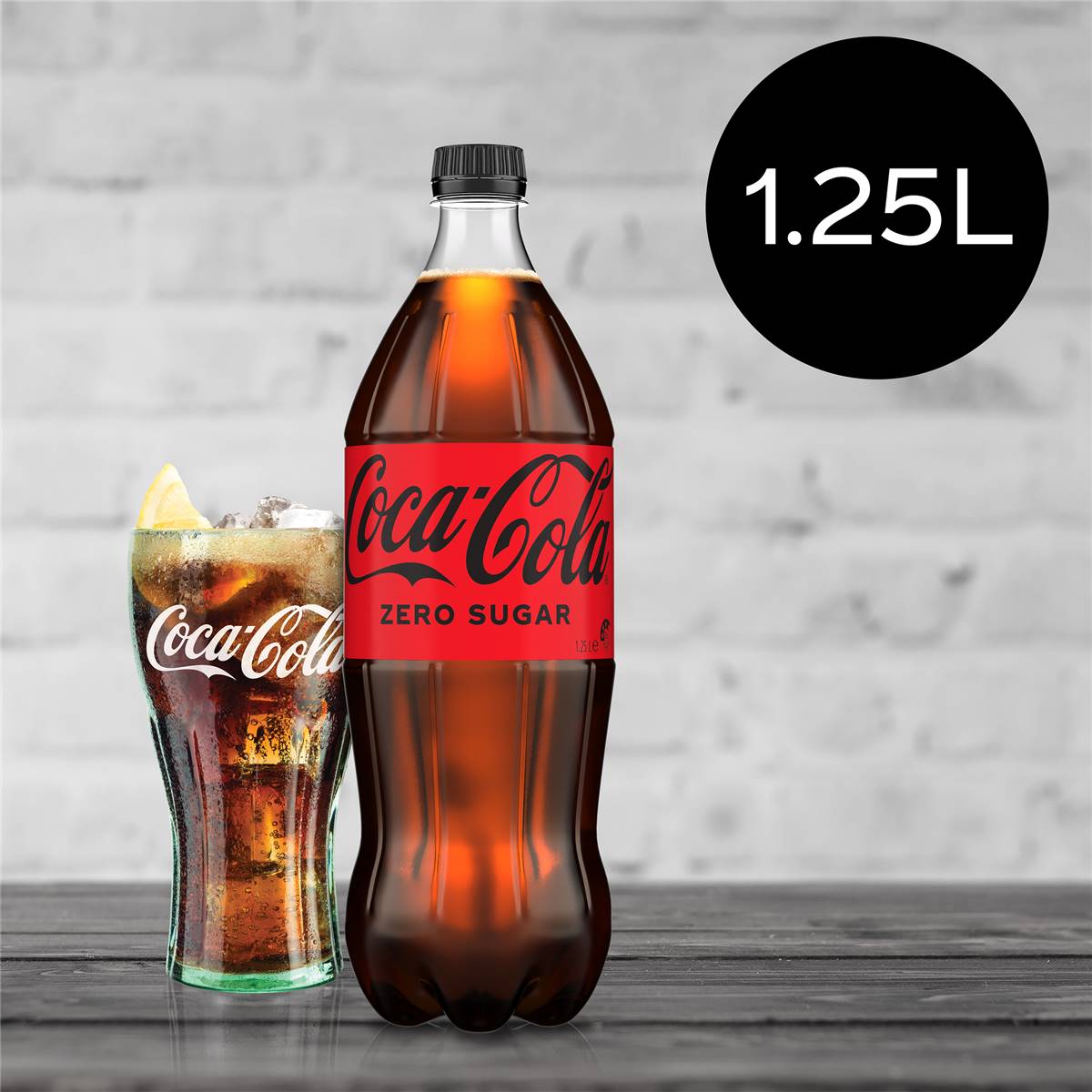 Coca - Cola Zero Sugar Soft Drink Bottle 1.25l | Woolworths