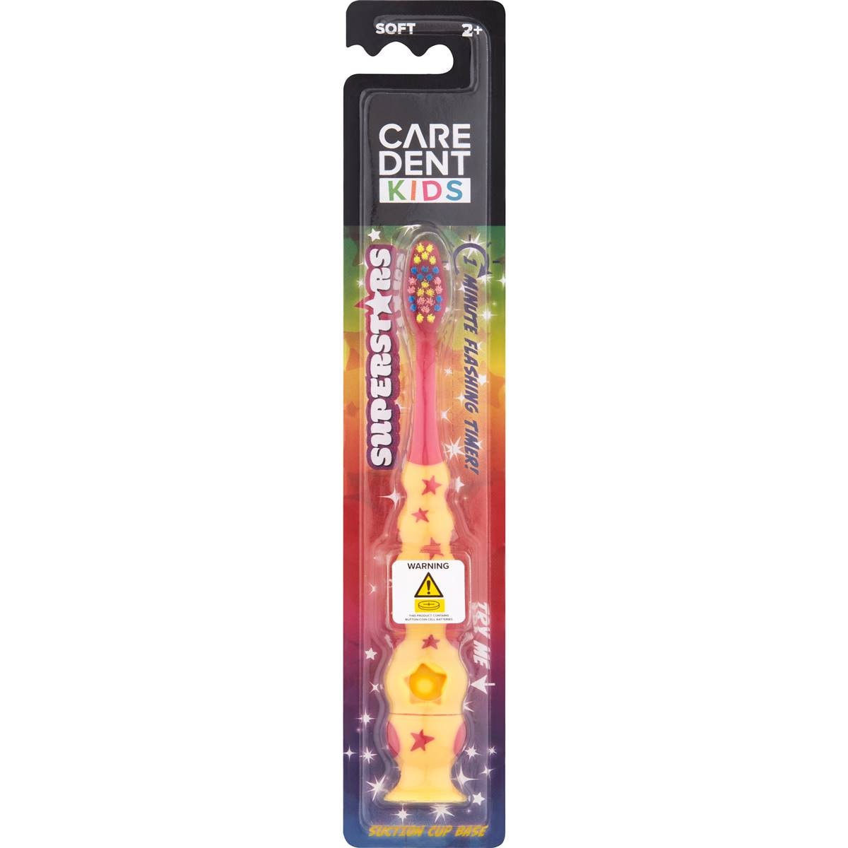 Caredent Kids Superstars Light Up Toothbrush Each | Woolworths