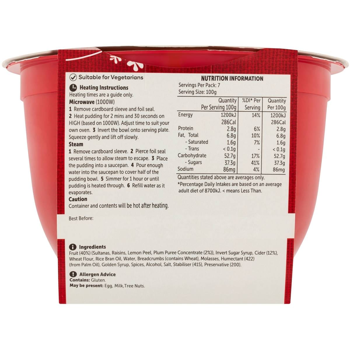 Essentials Plum Pudding 700g | Woolworths