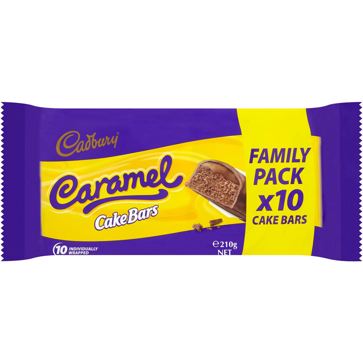 Cadbury Caramel Cake Bar 10 Pack | Woolworths