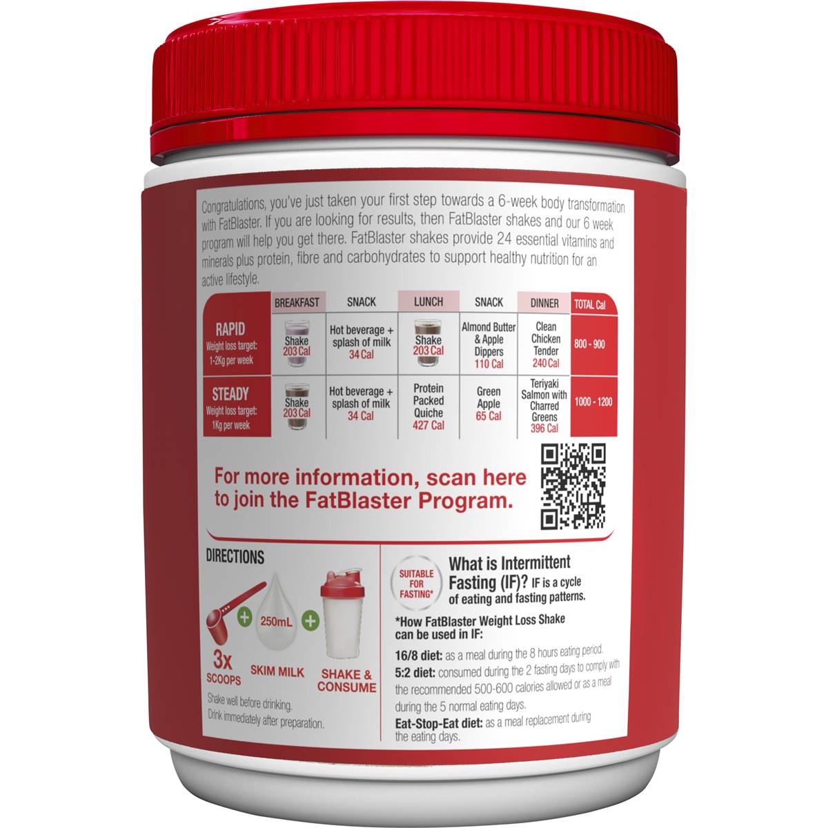 Naturopathica Fat Blaster Vanilla Shake 430g | Woolworths