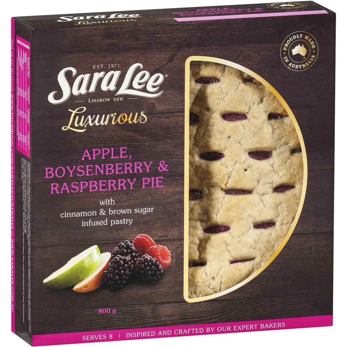 Sara Lee Boysenberry & Raspberry Pie 800g | Woolworths