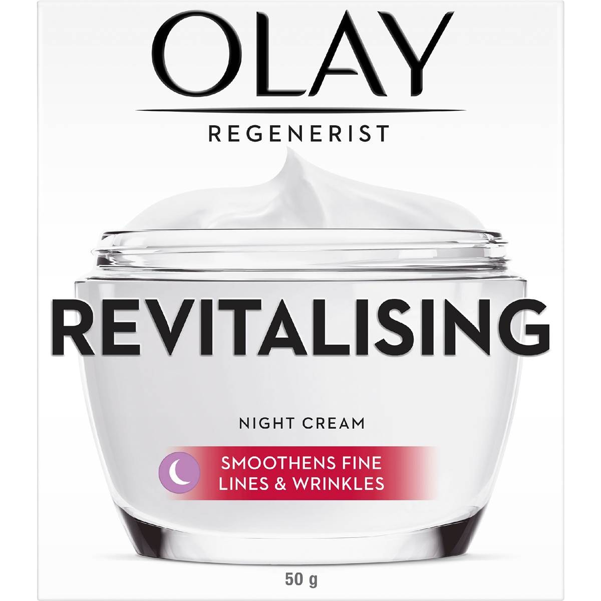 Olay Regenerist Night Face Moisturiser Cream 50g | Woolworths