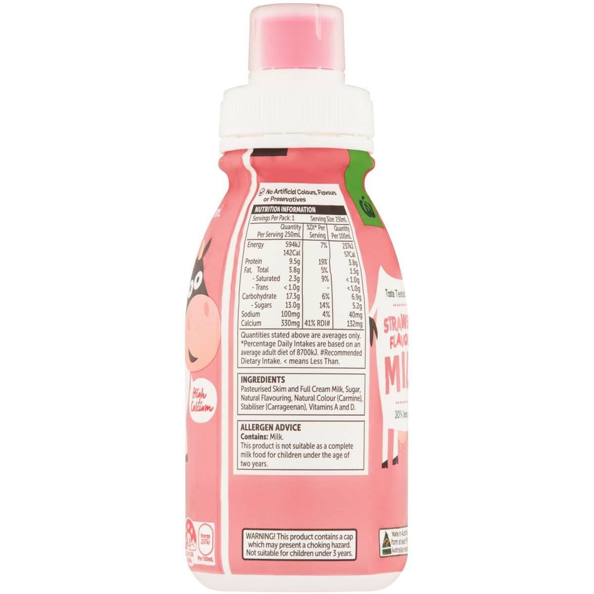 Woolworths Kids Strawberry Flavoured Milk 250ml | Woolworths