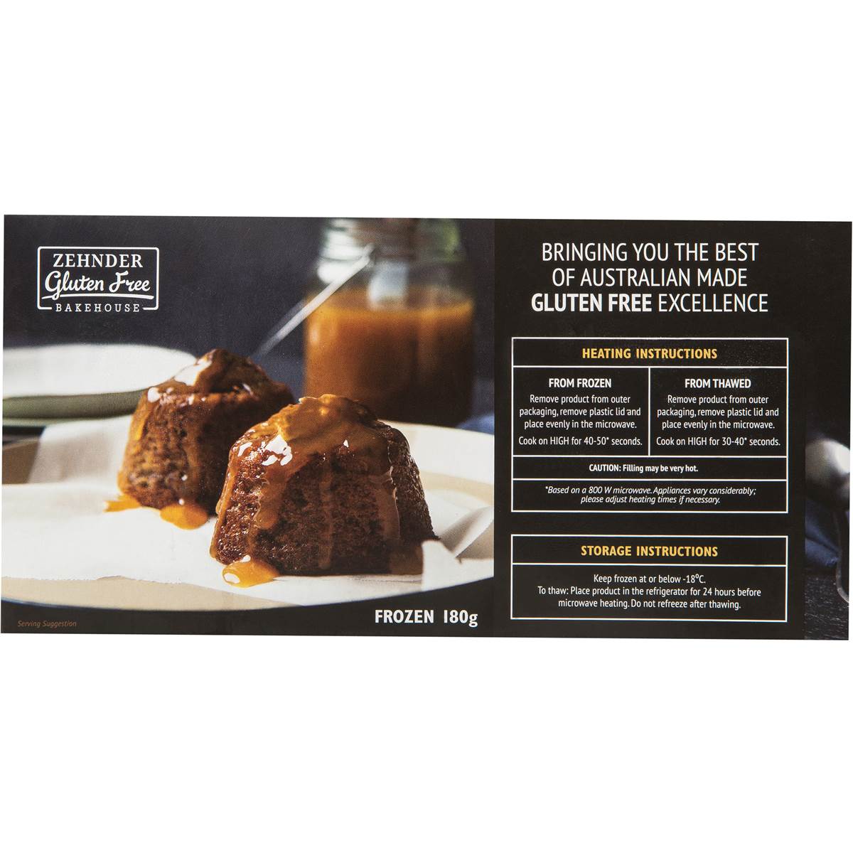 Zehnder Gluten Free Sticky Date Puddings 2x90g | Woolworths