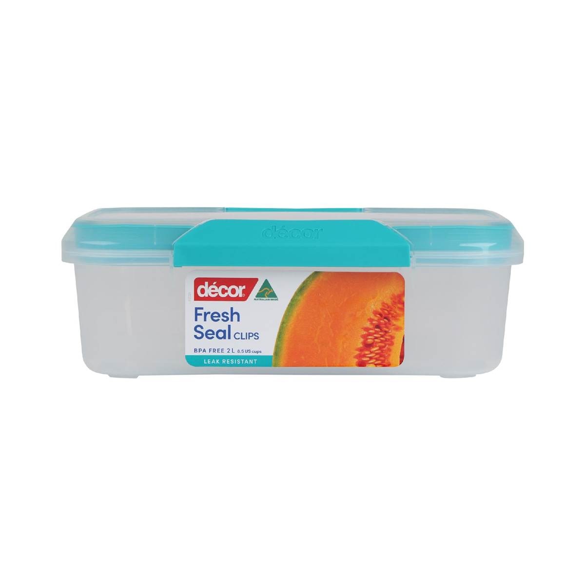 Decor Fresh Seal Clips Container Oblong 2l Woolworths