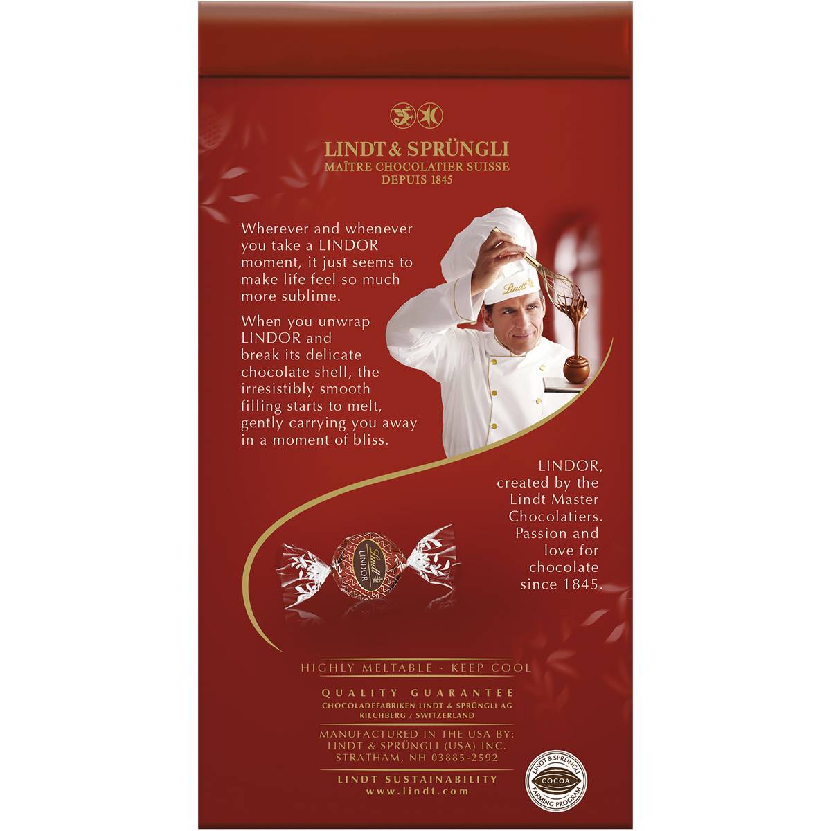 Lindt Lindor Ginger Bread Pouch Bag Pouch Bag Limited Edition 105g ...