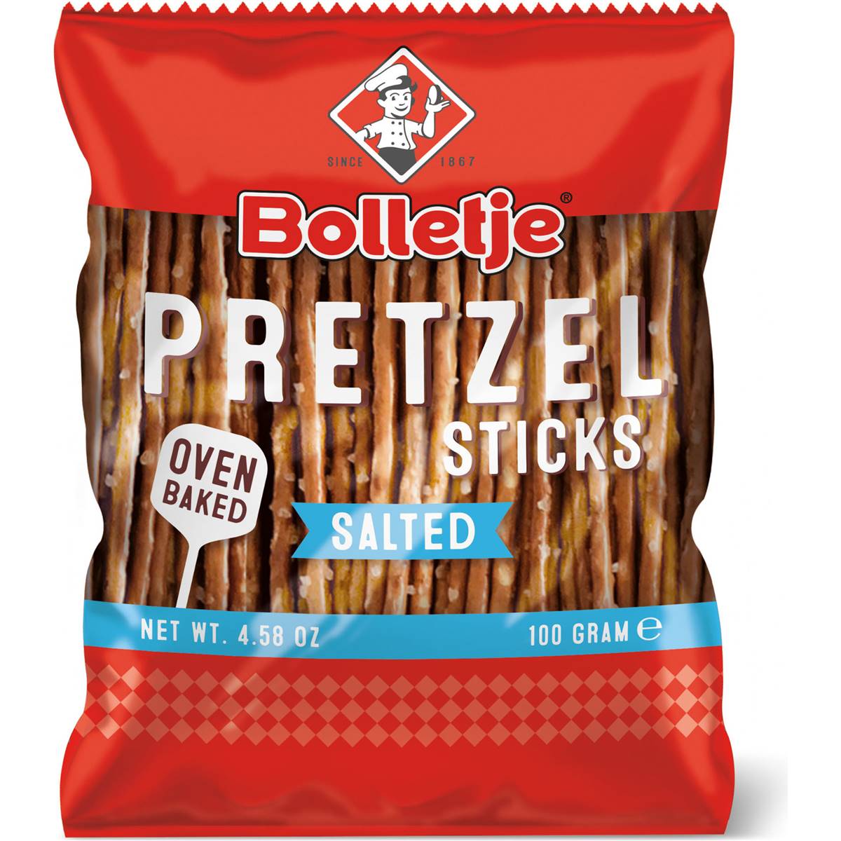 Bolletje Pretzel Sticks Salted 100g | Woolworths
