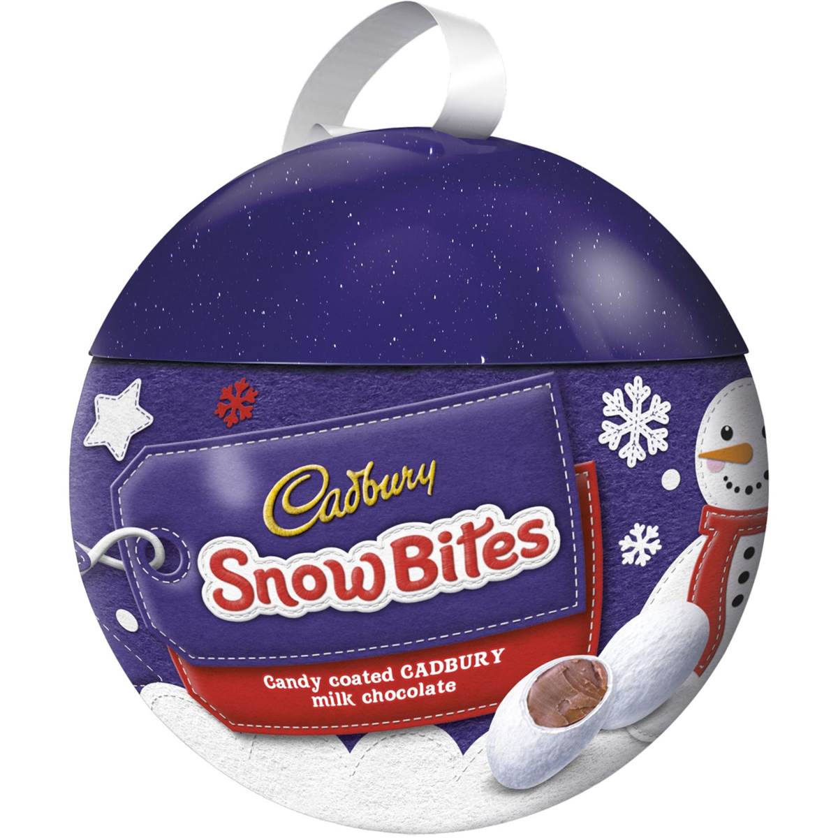 Cadbury Snow Bites Chocolate Bauble 126g | Woolworths