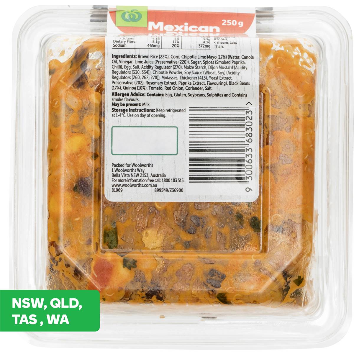 Woolworths Mexican Rice Salad 250g | Woolworths
