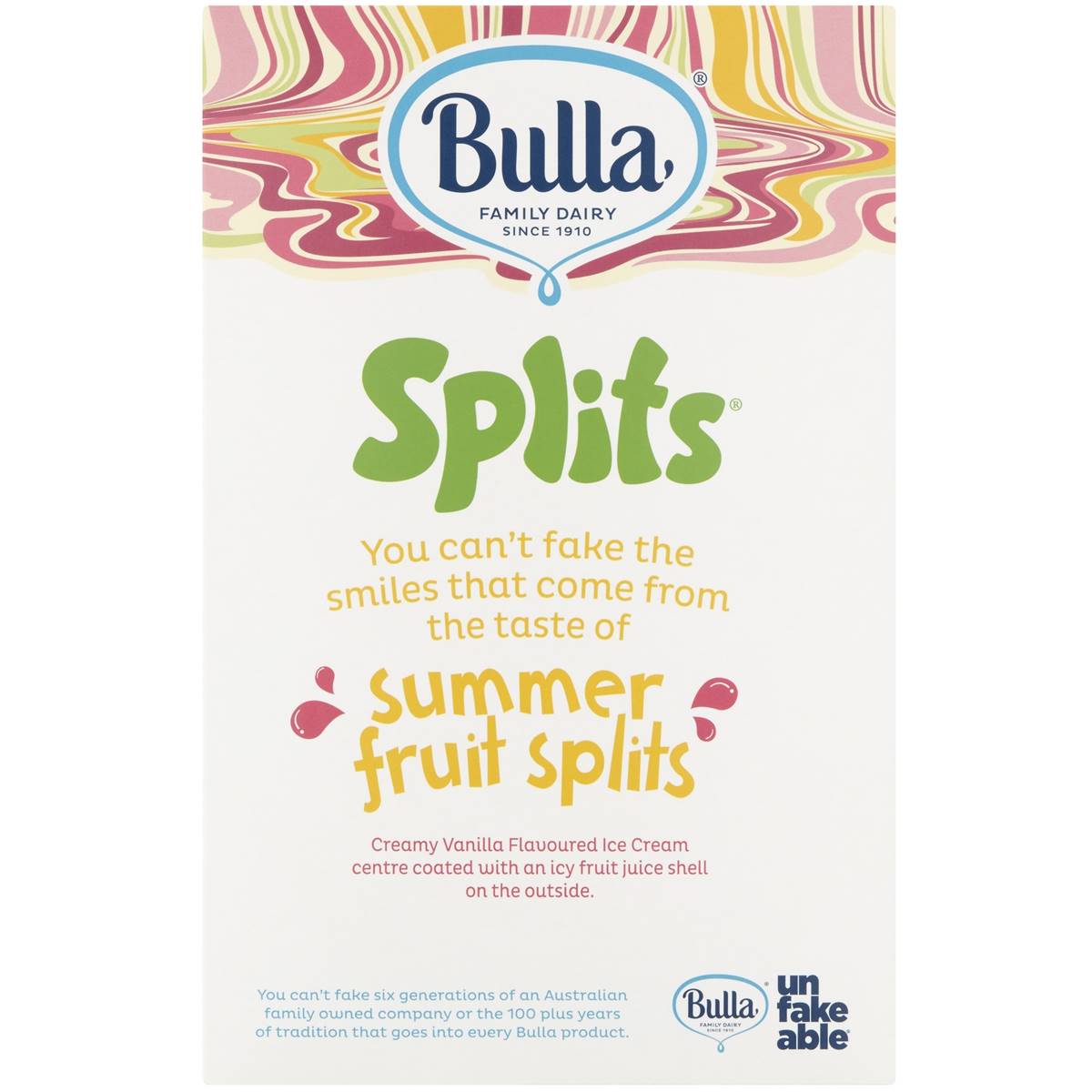 Bulla Watermelon Pineapple & Blackcurrant Splits 10 Pack | Woolworths