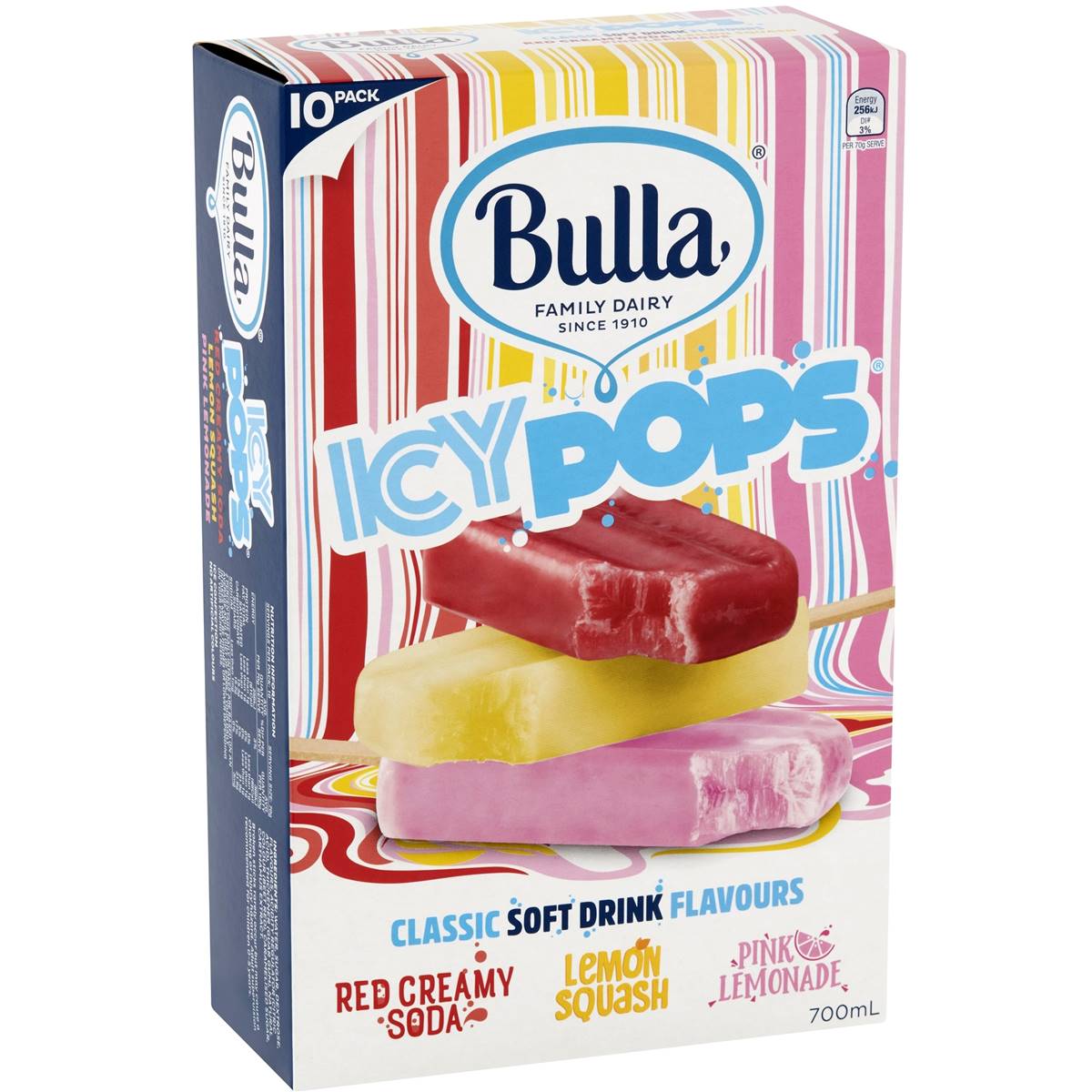 Bulla Icy Pops Soft Drinks Flavour 10 Pack | Woolworths
