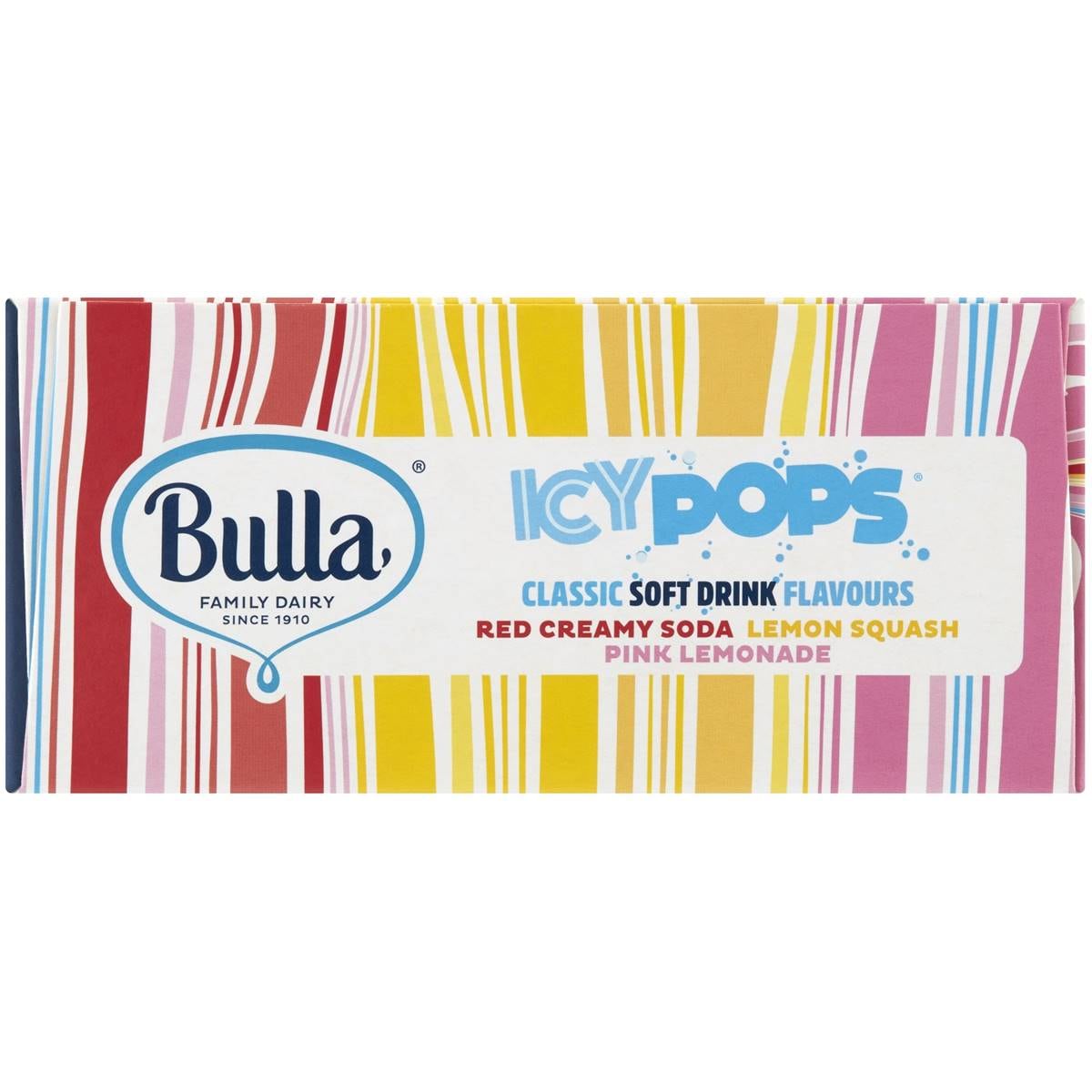 Bulla Icy Pops Soft Drinks Flavour 10 Pack | Woolworths