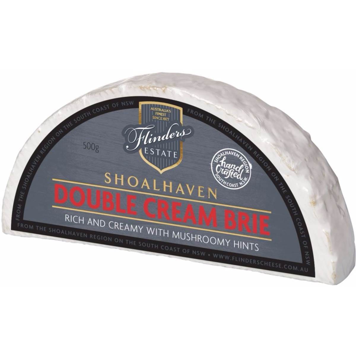 Flinders Estate Double Cream Brie 500g | Woolworths