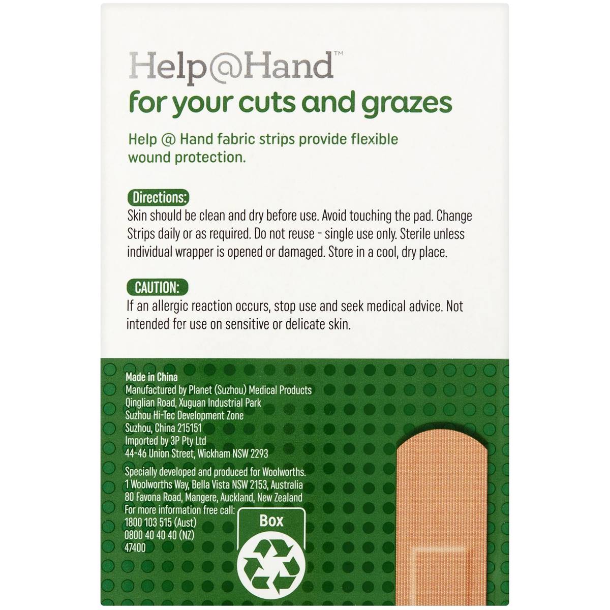 Help@hand Fabric Strips 50 Pack | Woolworths
