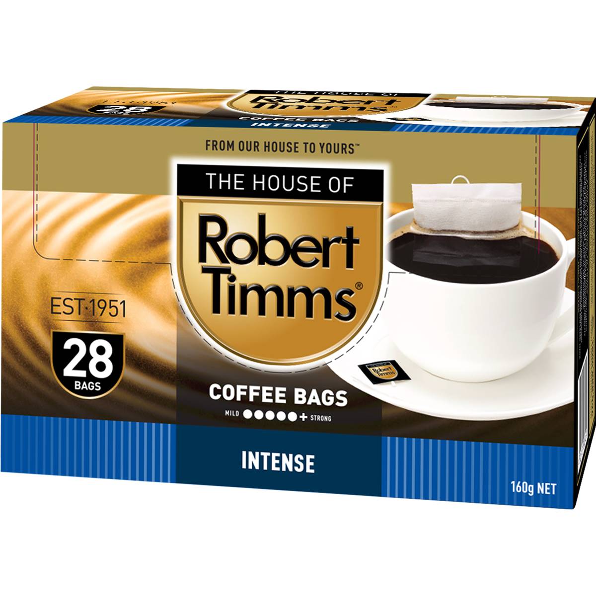 Robert Timms Intense Coffee Bags 28 Pack | Woolworths