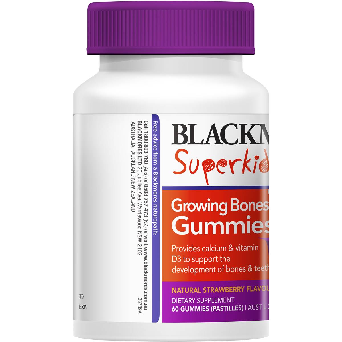 Blackmores Superkids Growing Bones Gummies 60 Pack | Woolworths