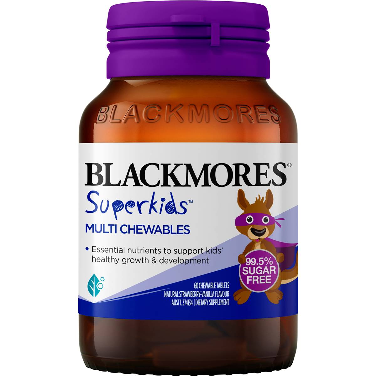 Blackmores Superkids Multi Chewables 99.5% Sugar Free 60 Pack | Woolworths