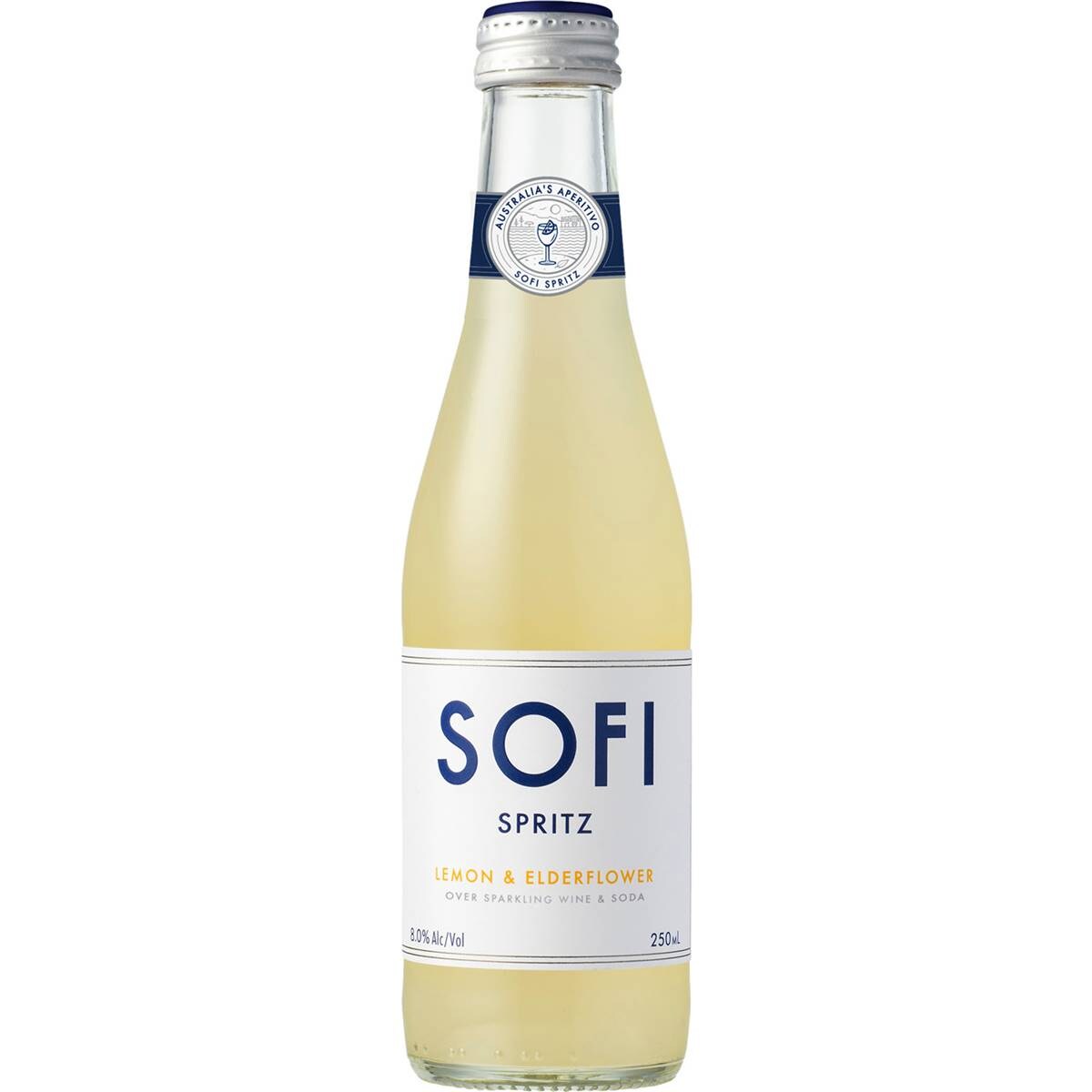 Sofi Lemon & Elderflower Over Sparkling Wine & Soda 250ml | Woolworths