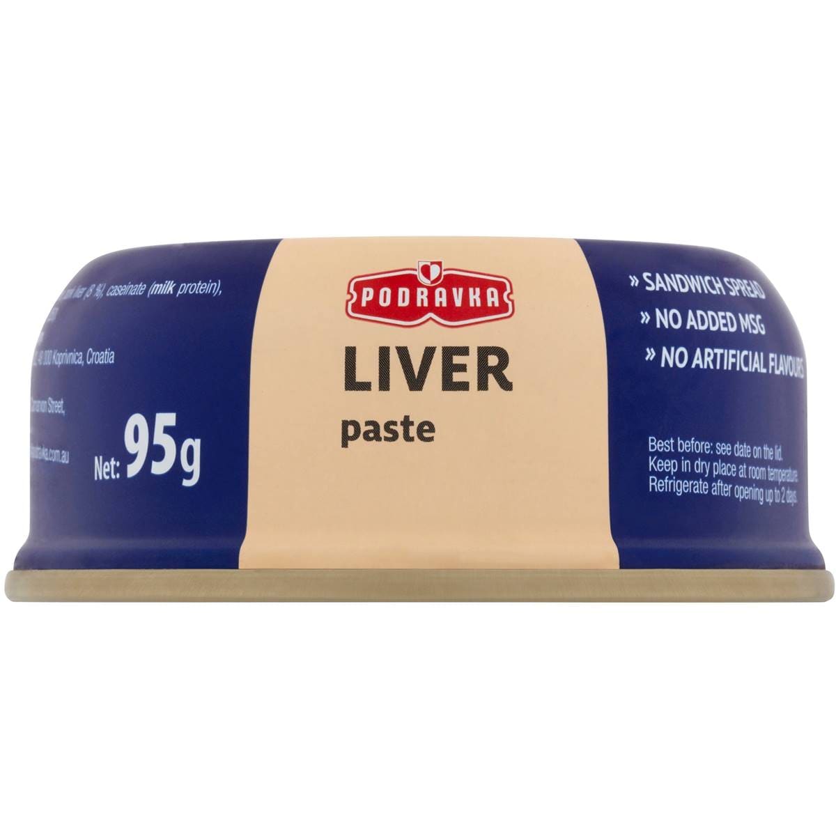 Podravka Liver Paste 95g | Woolworths