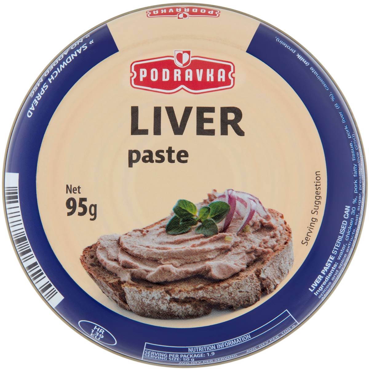 Podravka Liver Paste 95g | Woolworths