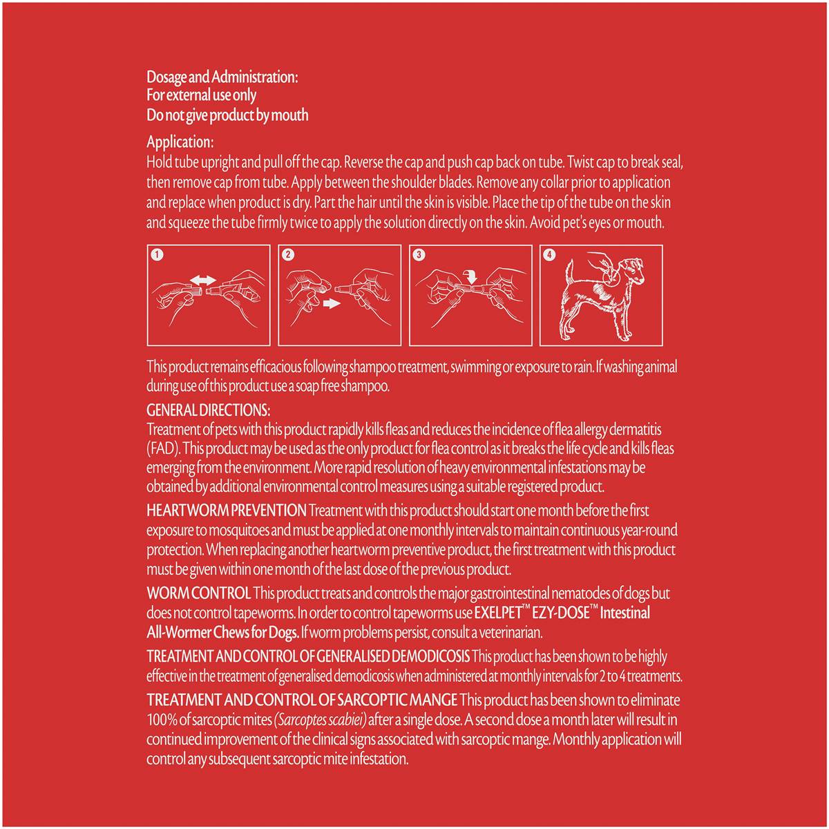 Exelpet Vet Flea Intestinal & Heartworm Medium Dog Each | Woolworths