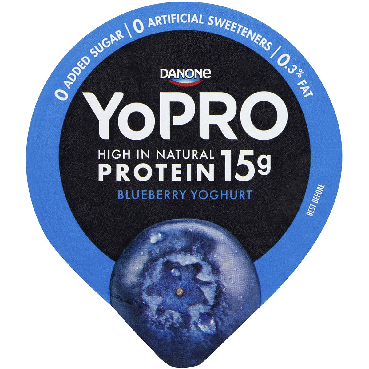 Yopro High Protein Blueberry Greek Yoghurt 160g | Woolworths