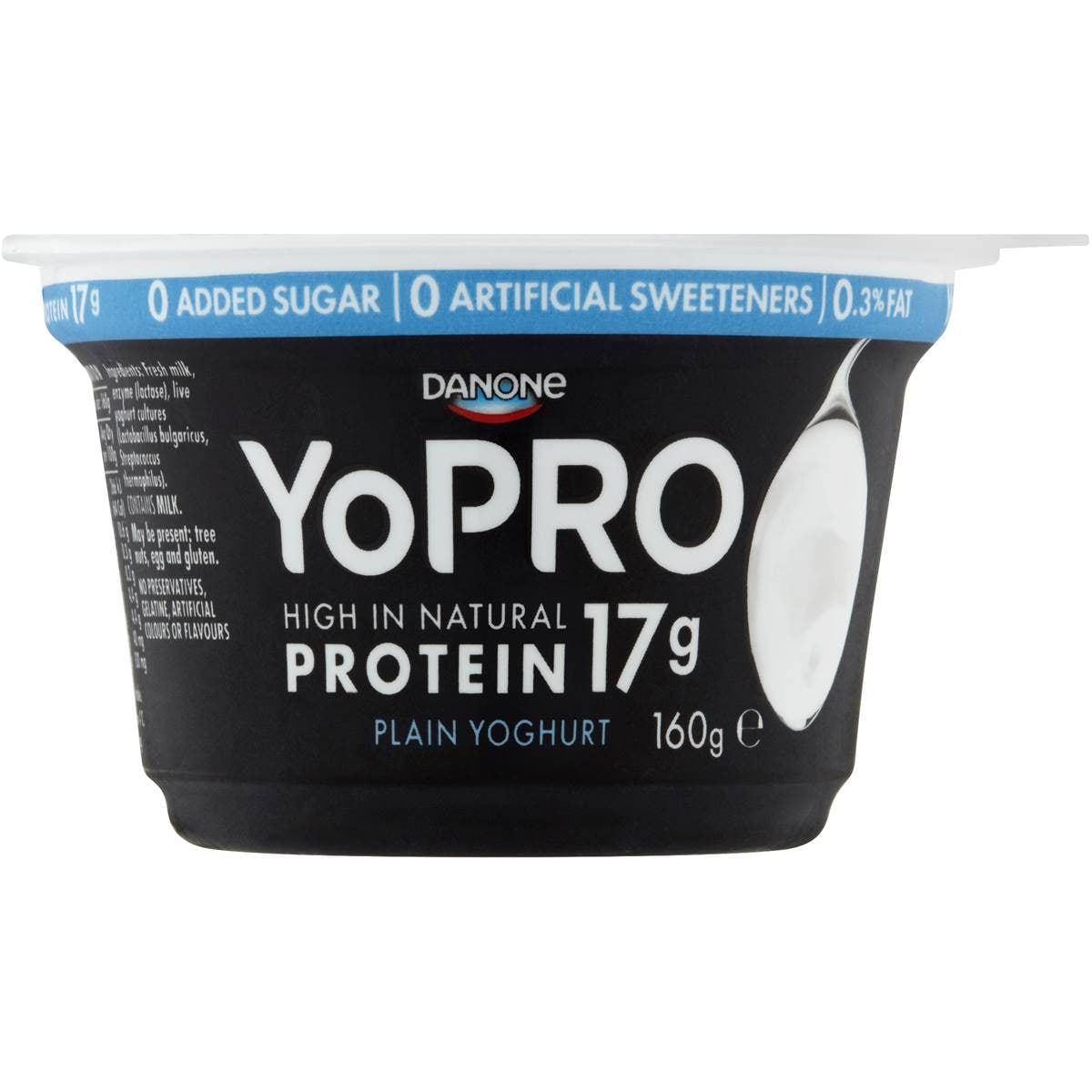 Danone Yopro Yoghurt Plain 160g | Woolworths