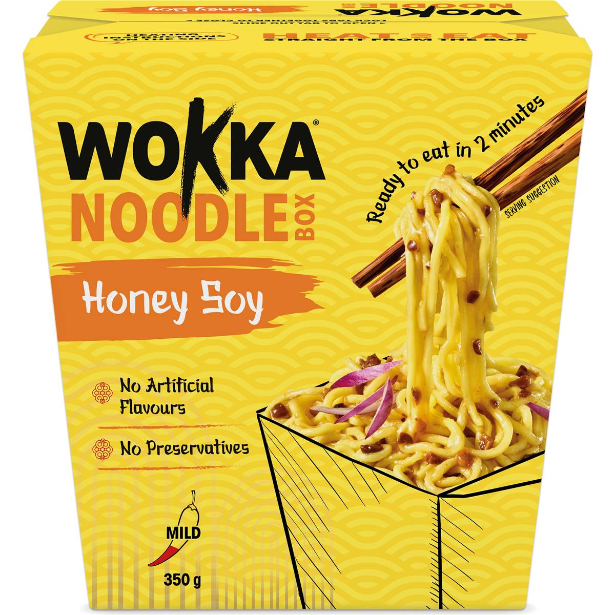 Wokka Noodle Box Honey Soy 350g | Woolworths