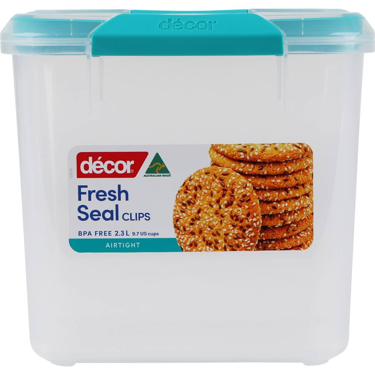 Decor Fresh Seal Clips Tall Oblong 2.3l | Woolworths