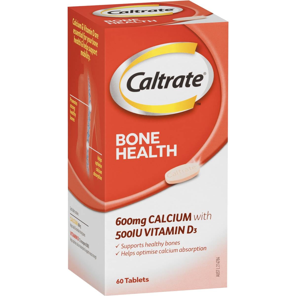 Caltrate Bone Health Tablets With Vitamin D 60 Pack | Woolworths