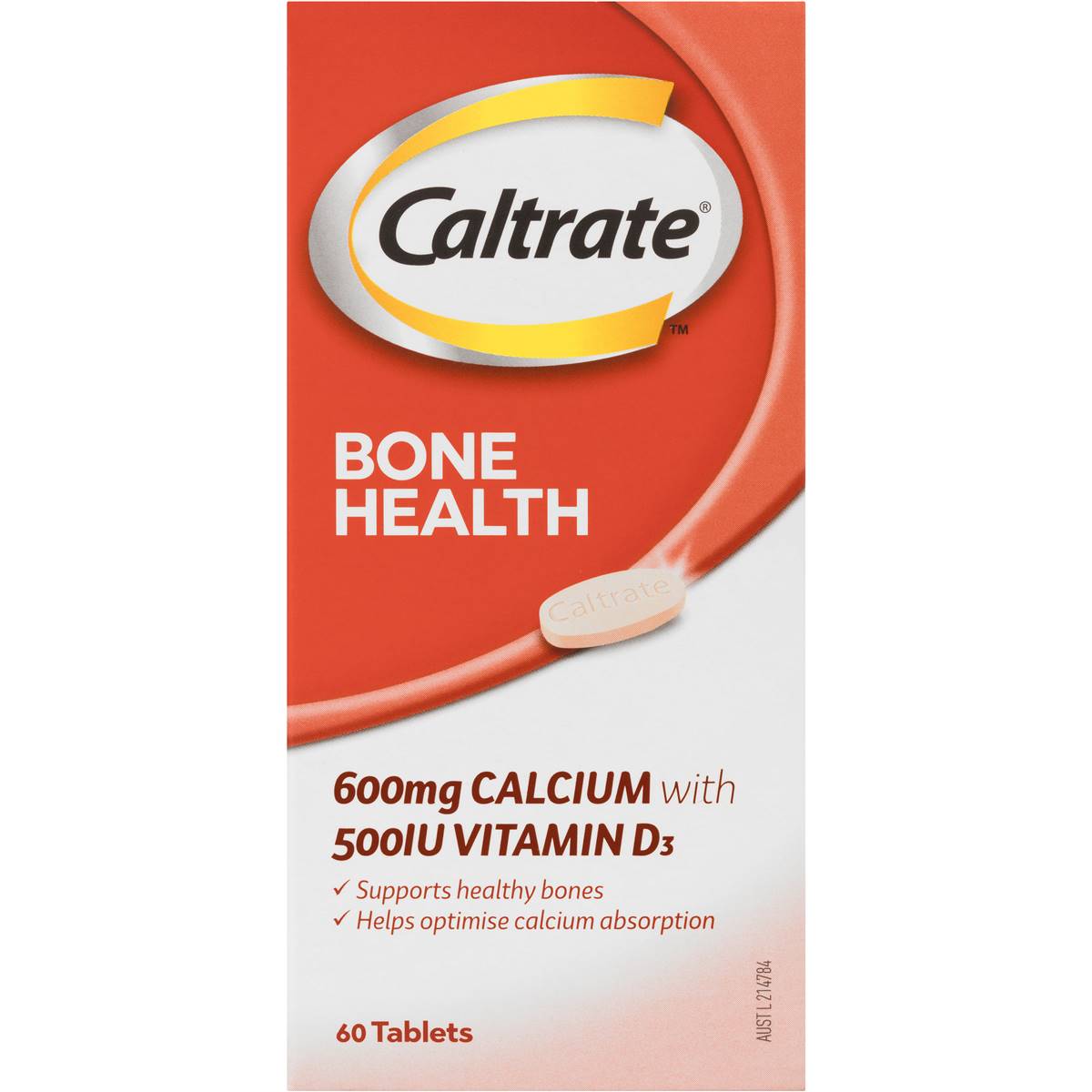 Caltrate Bone Health Tablets With Vitamin D 60 Pack | Woolworths