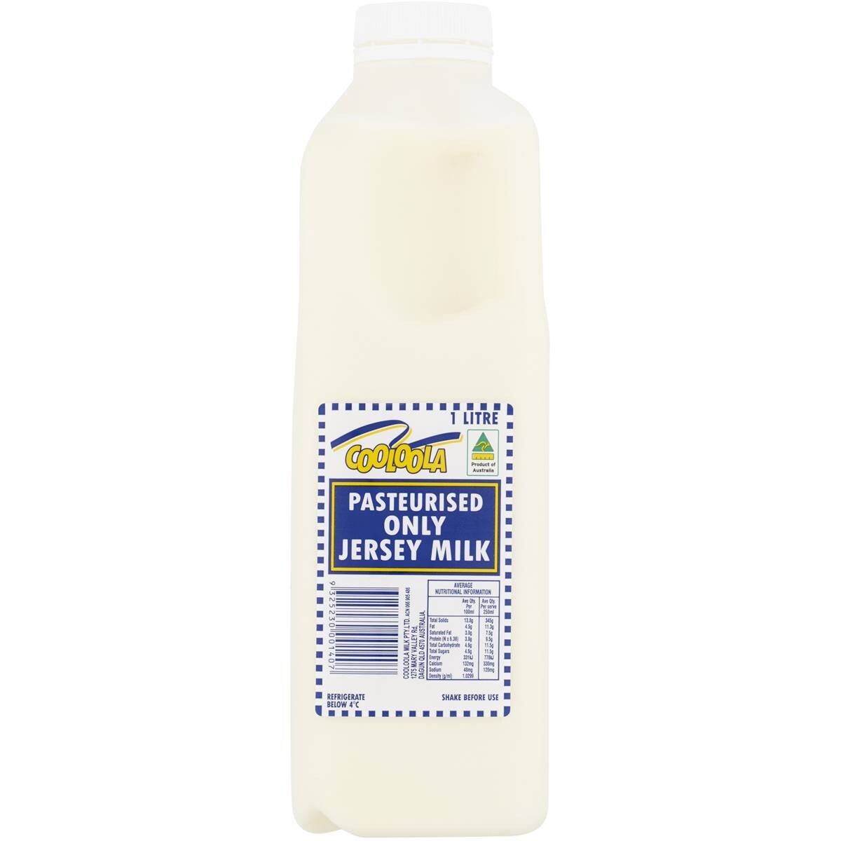 Cooloola Pasteurised Only Milk 1l | Woolworths