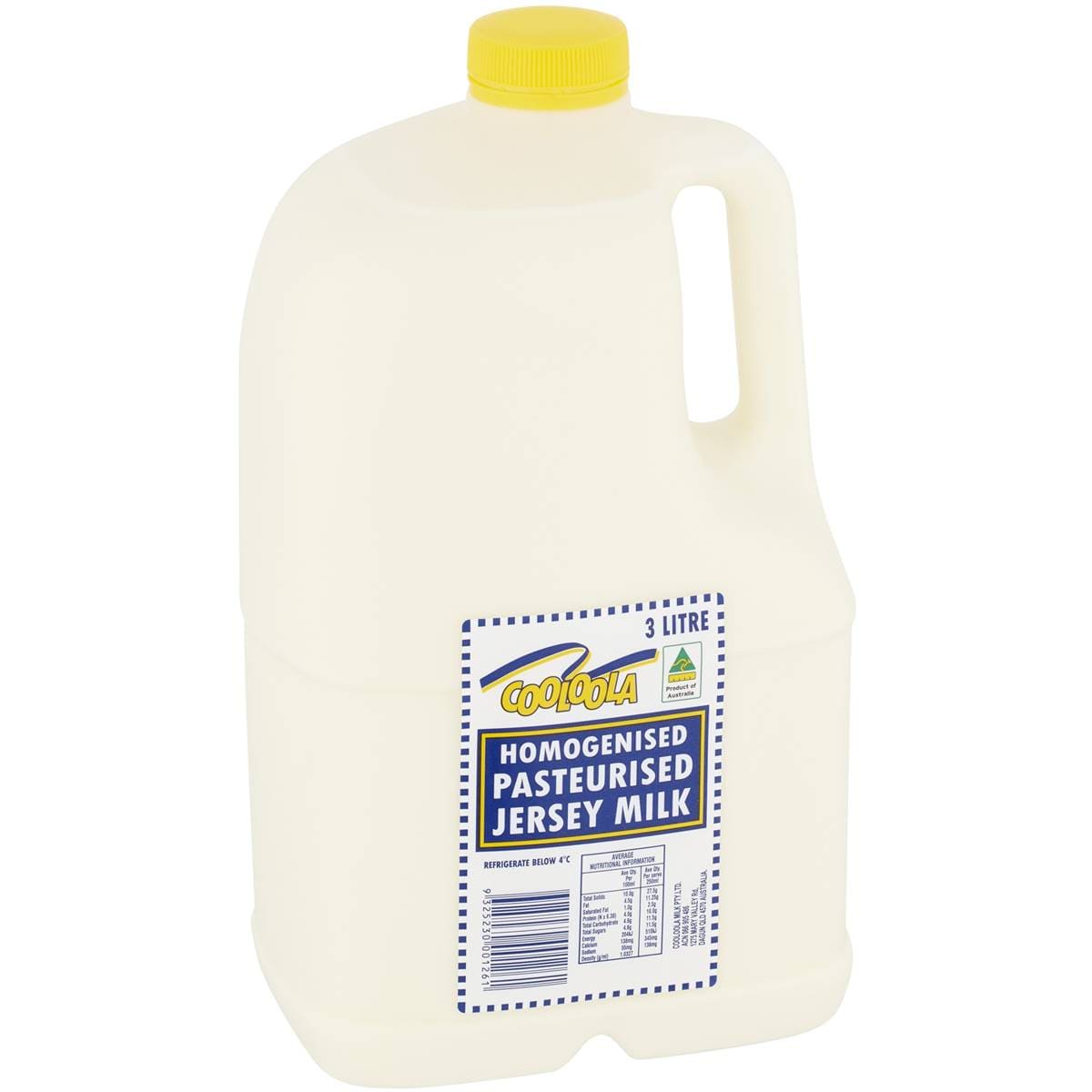 Cooloola Pasteurised Homogenised Milk 3l | Woolworths