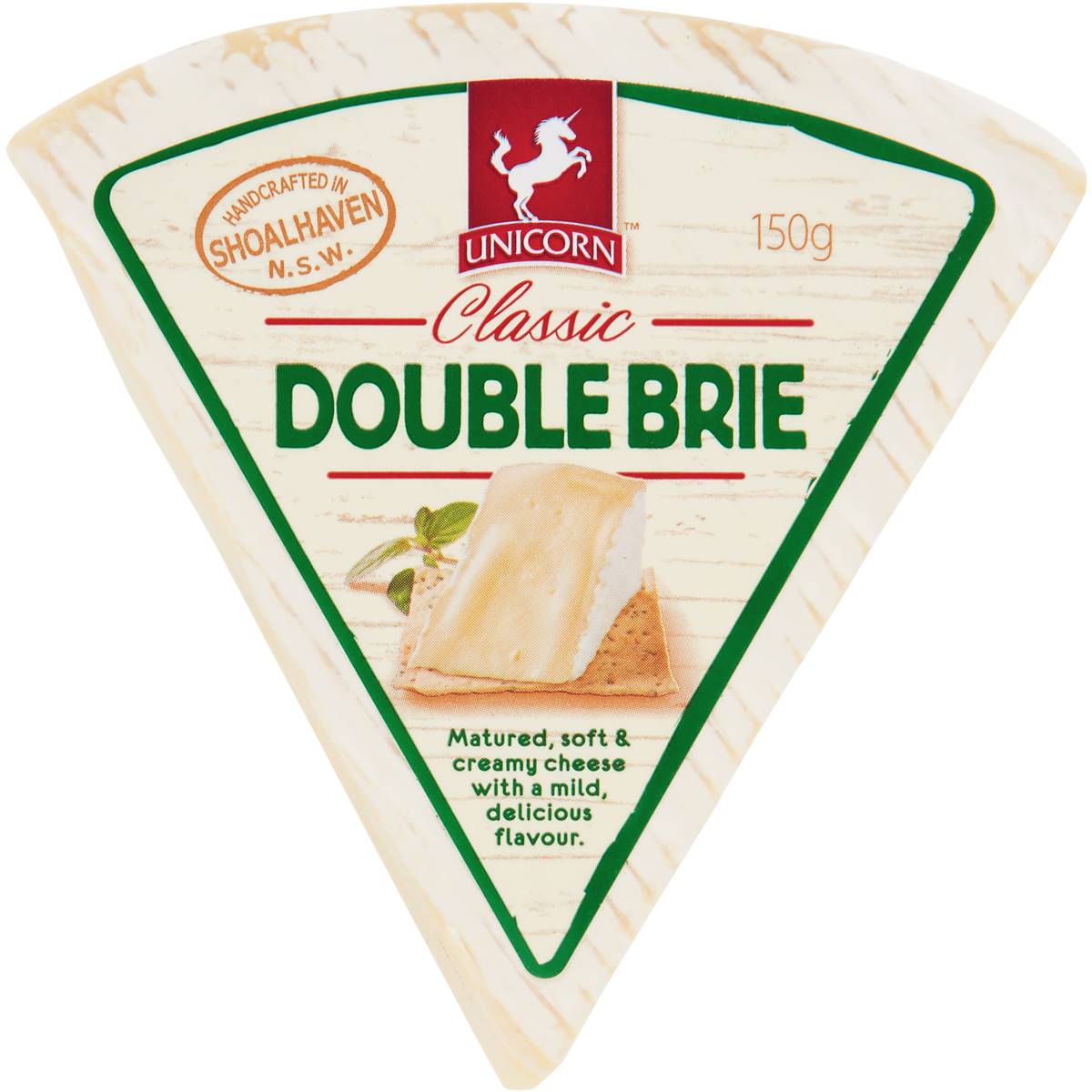 Unicorn Double Brie Wedge 150g | Woolworths