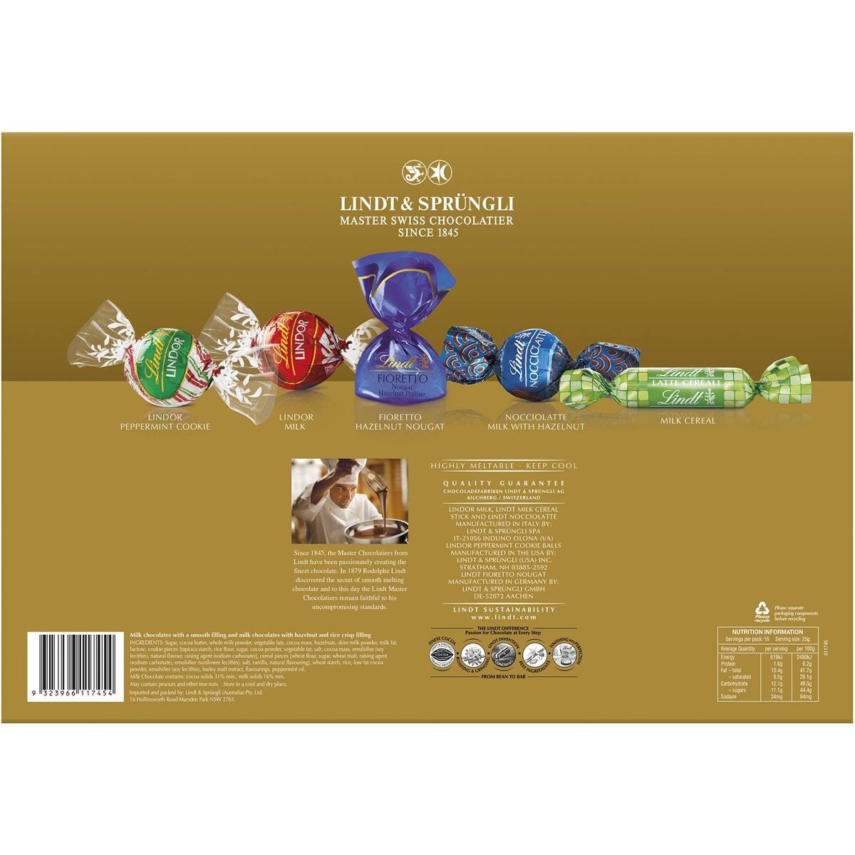 Lindt Festive Selection Gift Box 400g | Woolworths