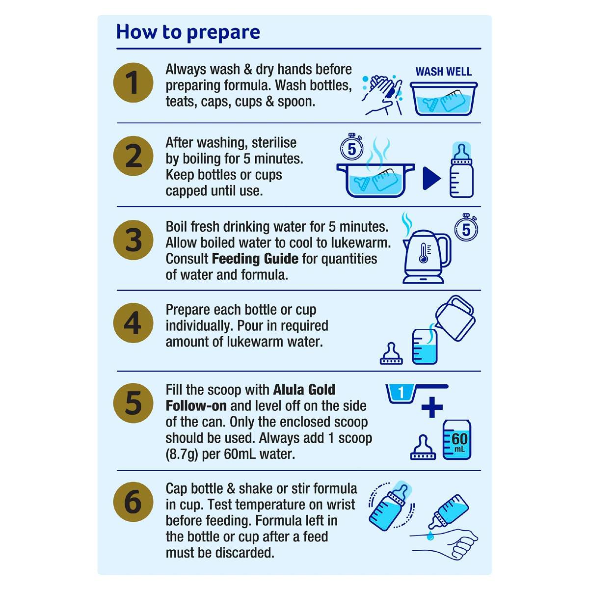 Alula Gold Follow-on 6-12 Months Formula 900g | Woolworths