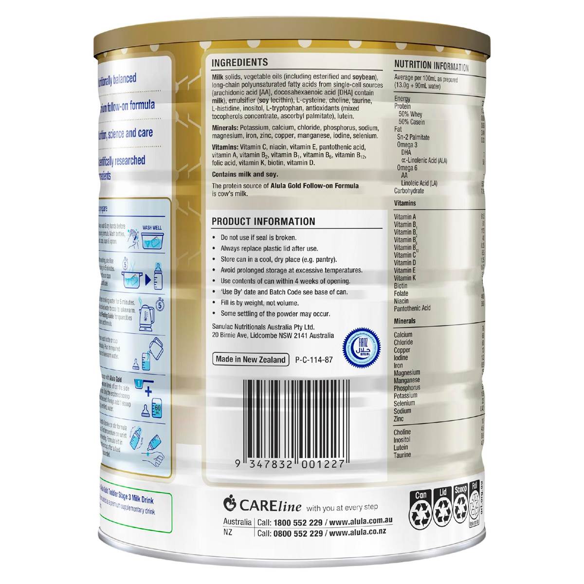 Alula Gold Follow-on 6-12 Months Formula 900g | Woolworths