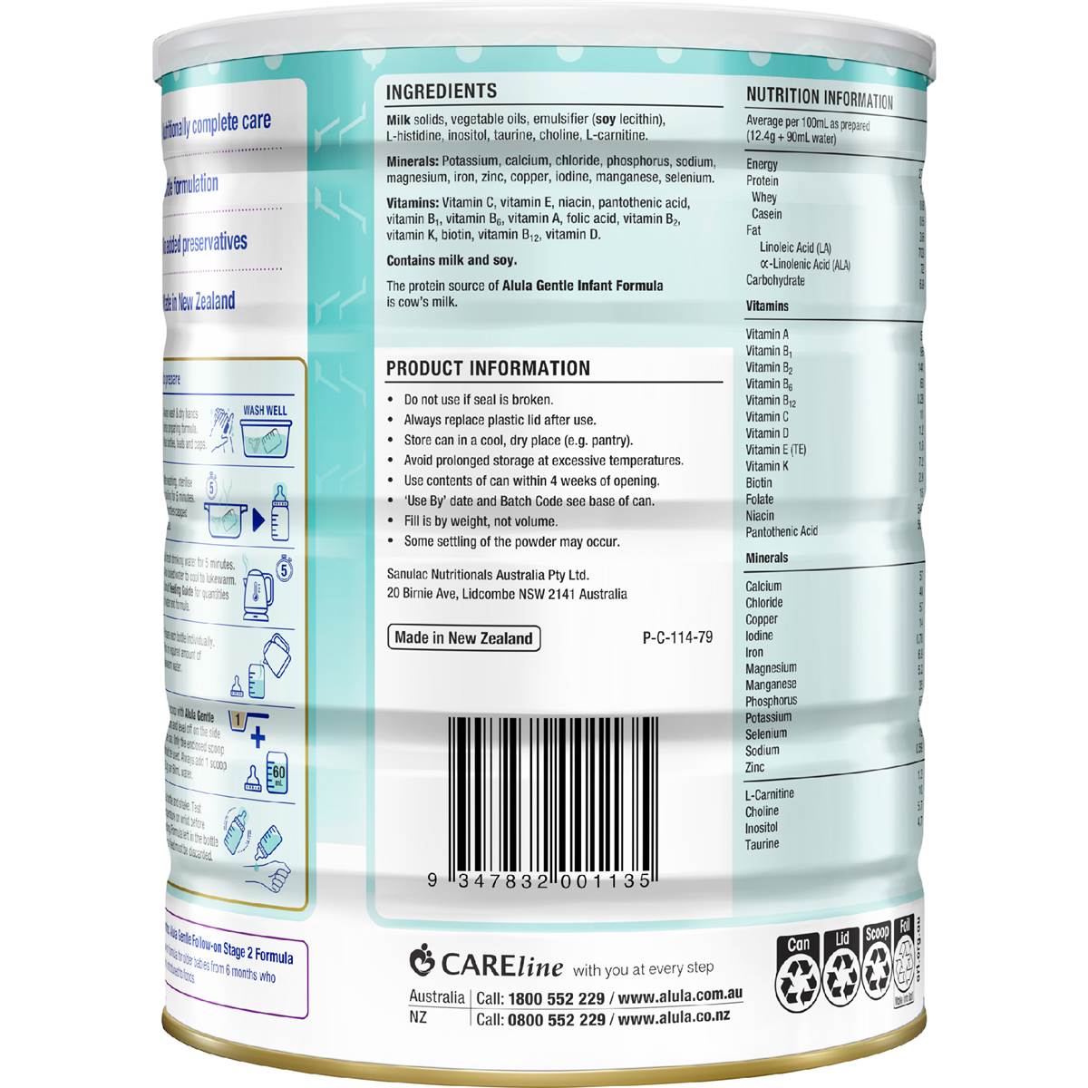 S-26 Alula Original Newborn 0-6 Months Infant Formula 900g | Woolworths