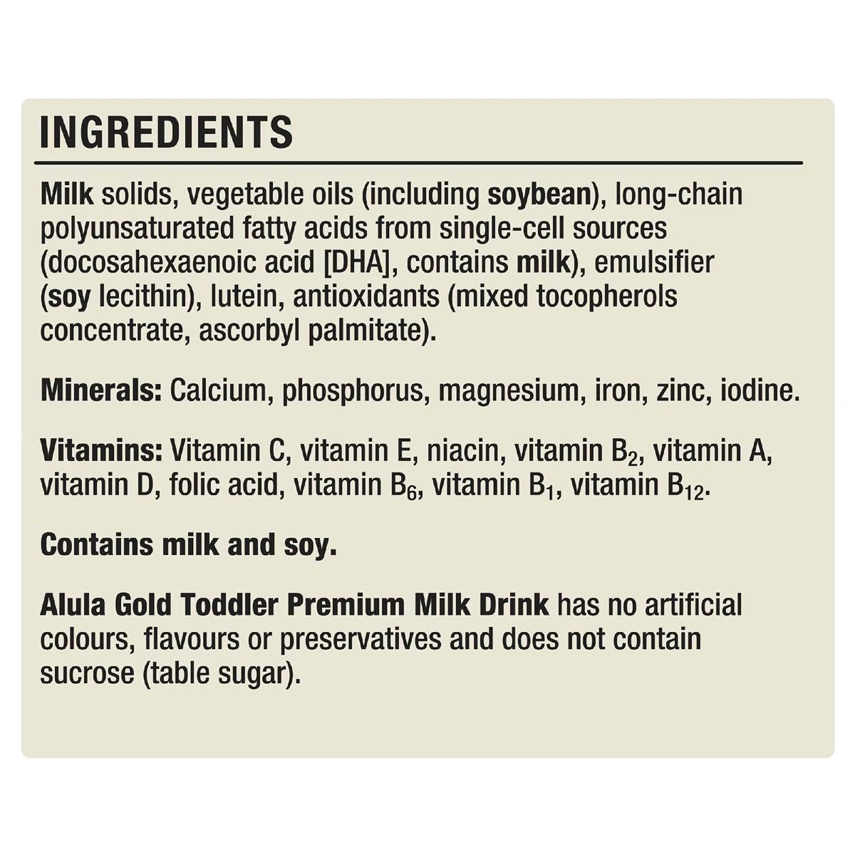 Alula Gold Toddler 1 Year + Milk Drink 900g | Woolworths