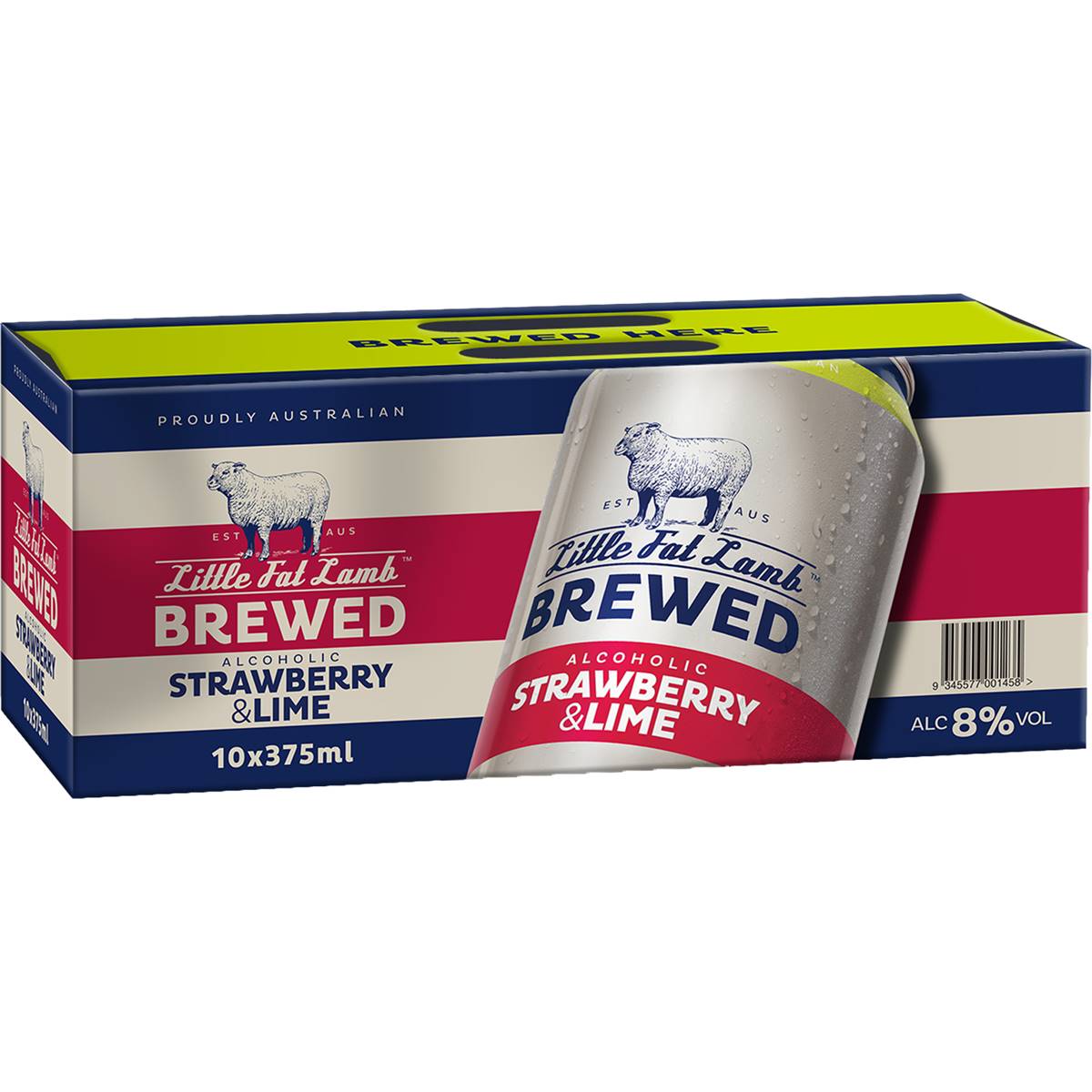 Little Fat Lamb Strawberry Lime Can 375ml | Woolworths