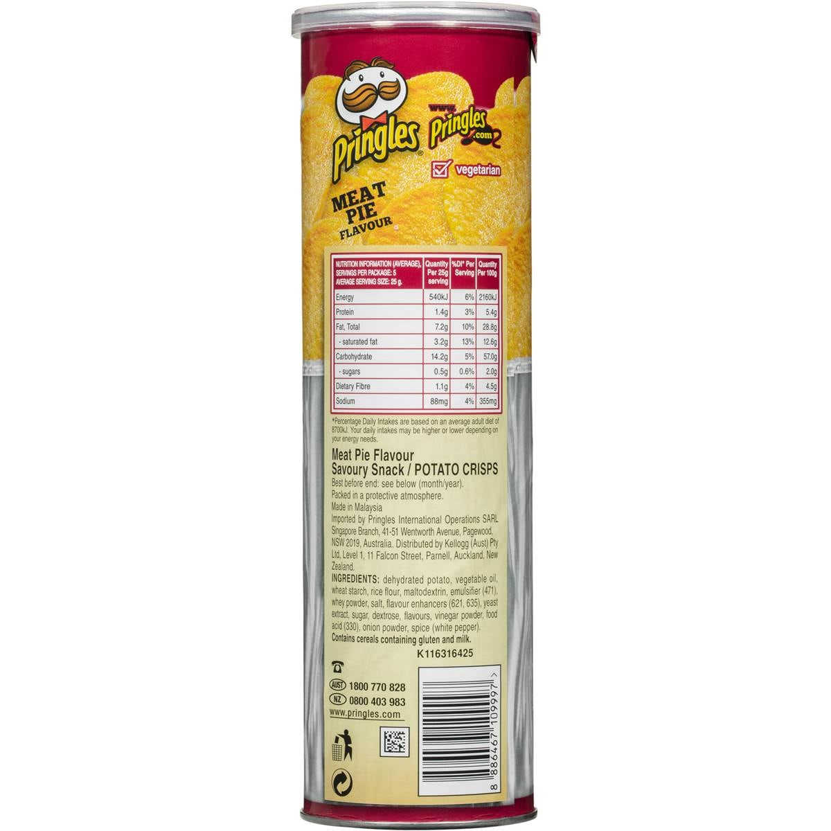 Pringles Meat Pie Chips 134g | Woolworths