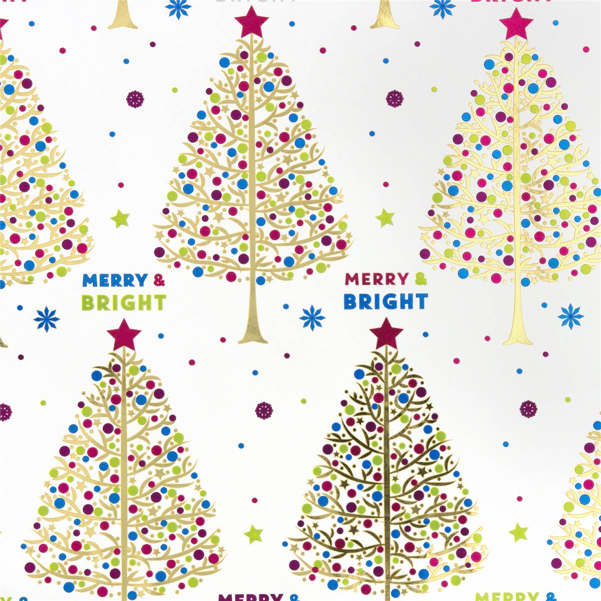 Christmas Geometric Wrapping Paper White 2m | Woolworths