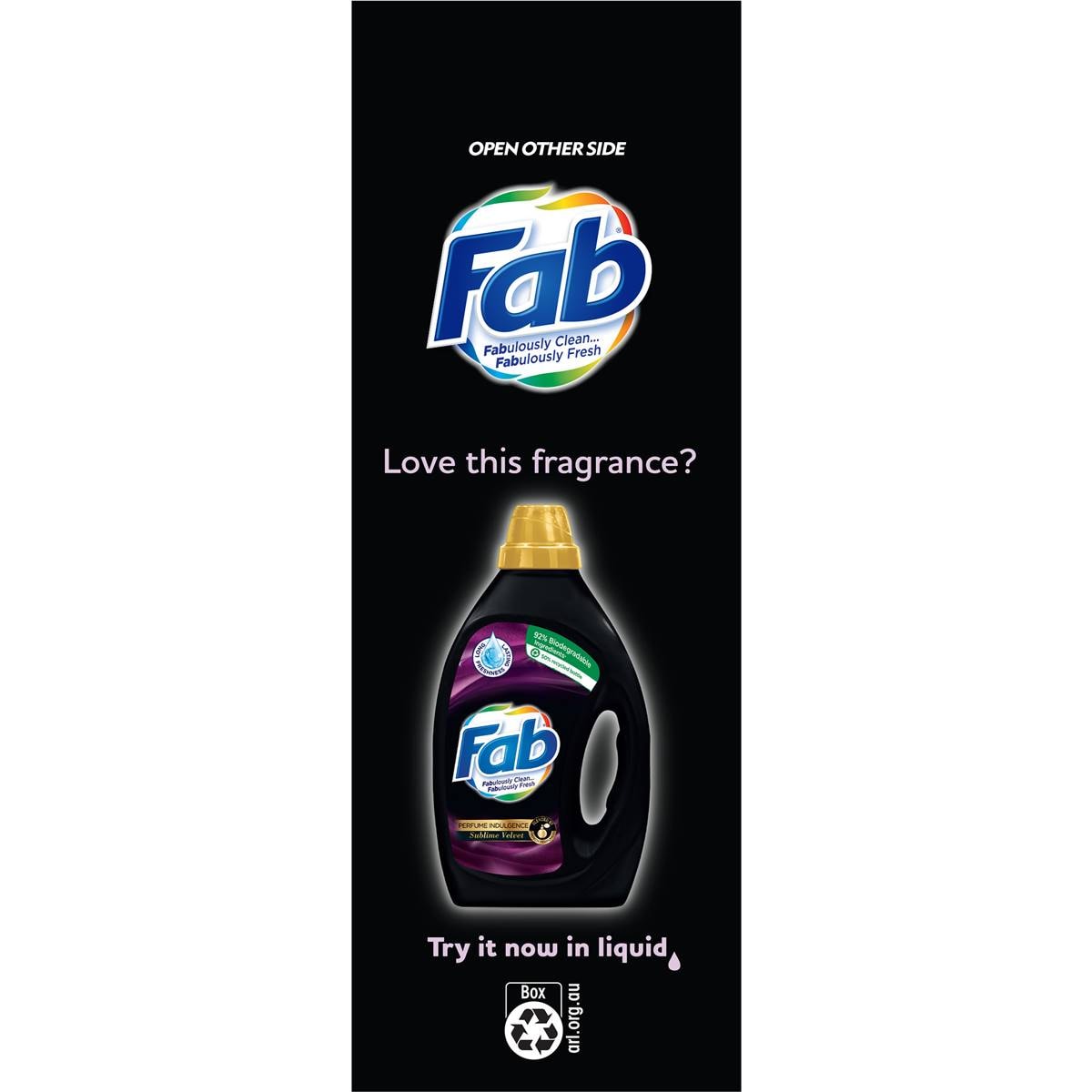 Fab Perfume Indulgence Laundry Detergent Powder Velvet 1.8kg | Woolworths